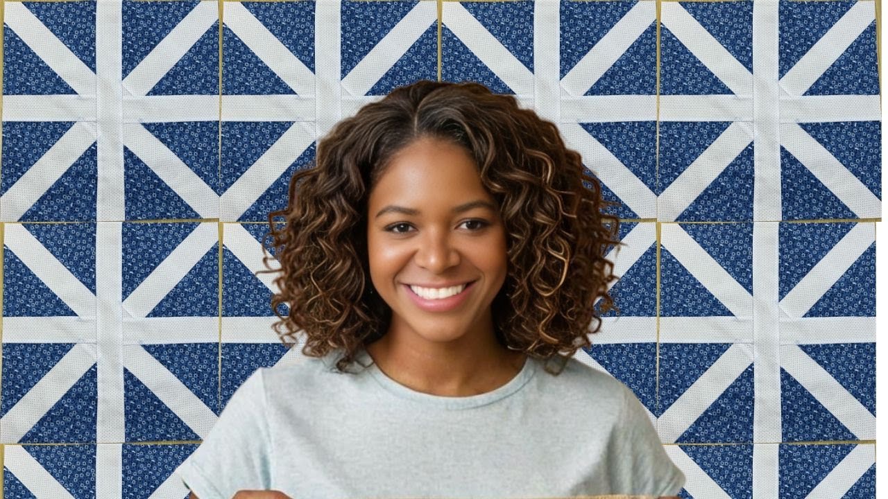 Today's Asterisk Quilt Block - Simple Stitching ....Beginners Snowflake ...