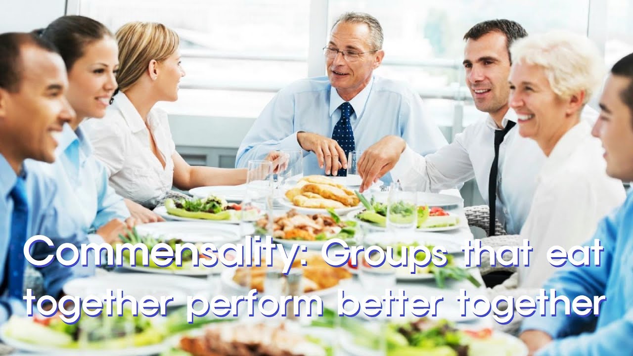 Short Story: Commensality - Groups that eat together perform better together - YouTube