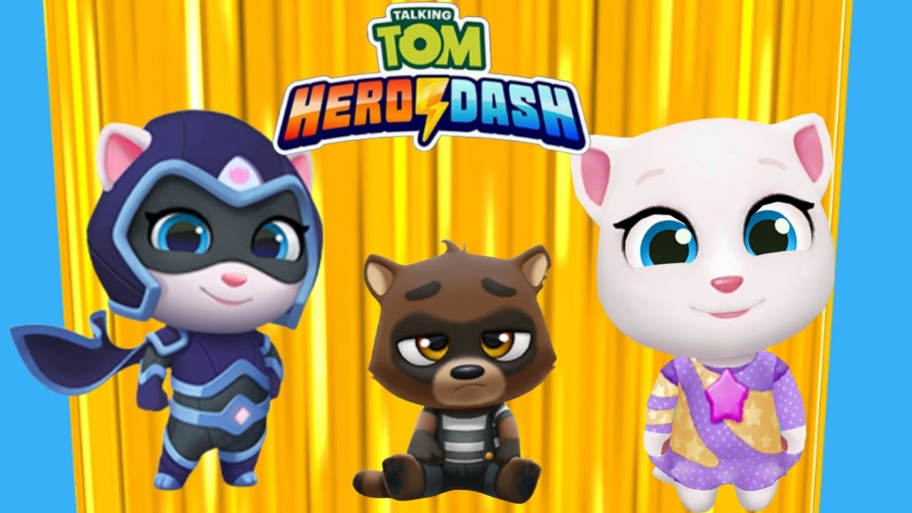 talking tom hero dash | talking tom hero dash New update 2025 | Angela Unlocked to Raccoon Cage ...