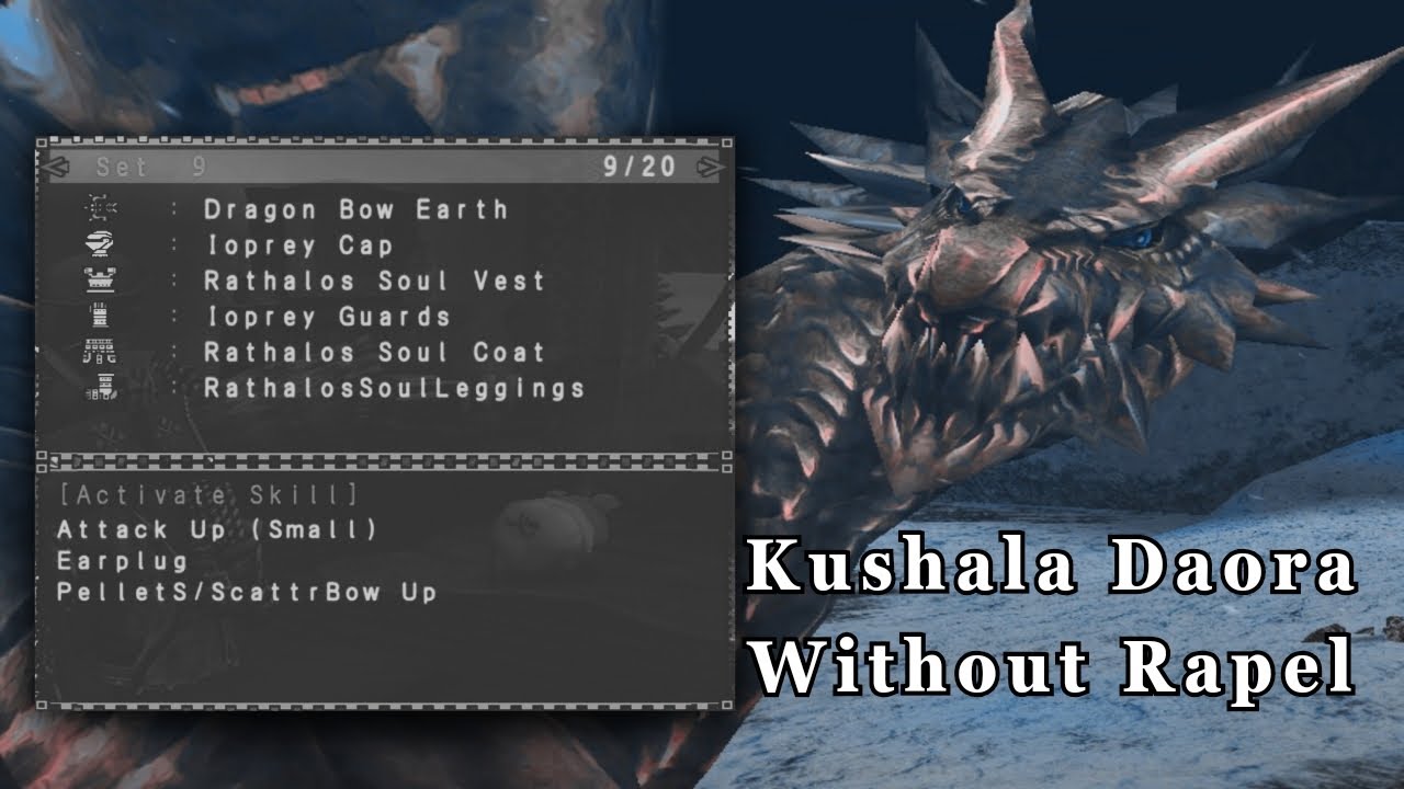 MHFU | Kushala Daora ★4 ( Kill ) Scatter/Spread Bow | Elder Village ...