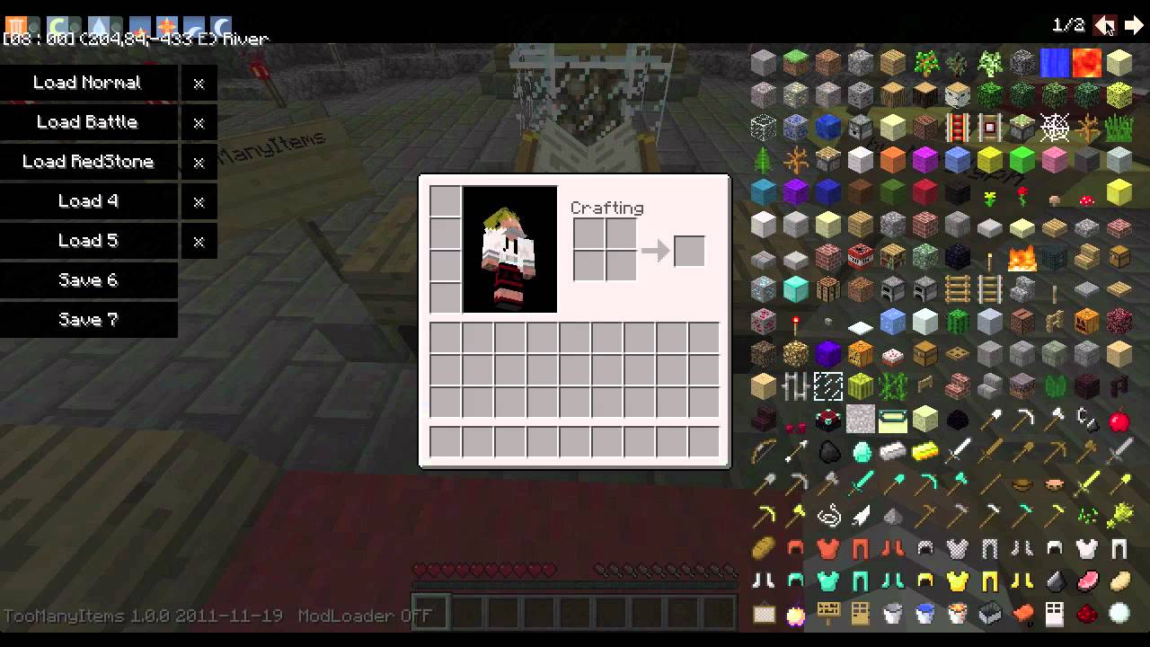 Minecraft 1.0.0: TooManyItems Modshowoff - YouTube