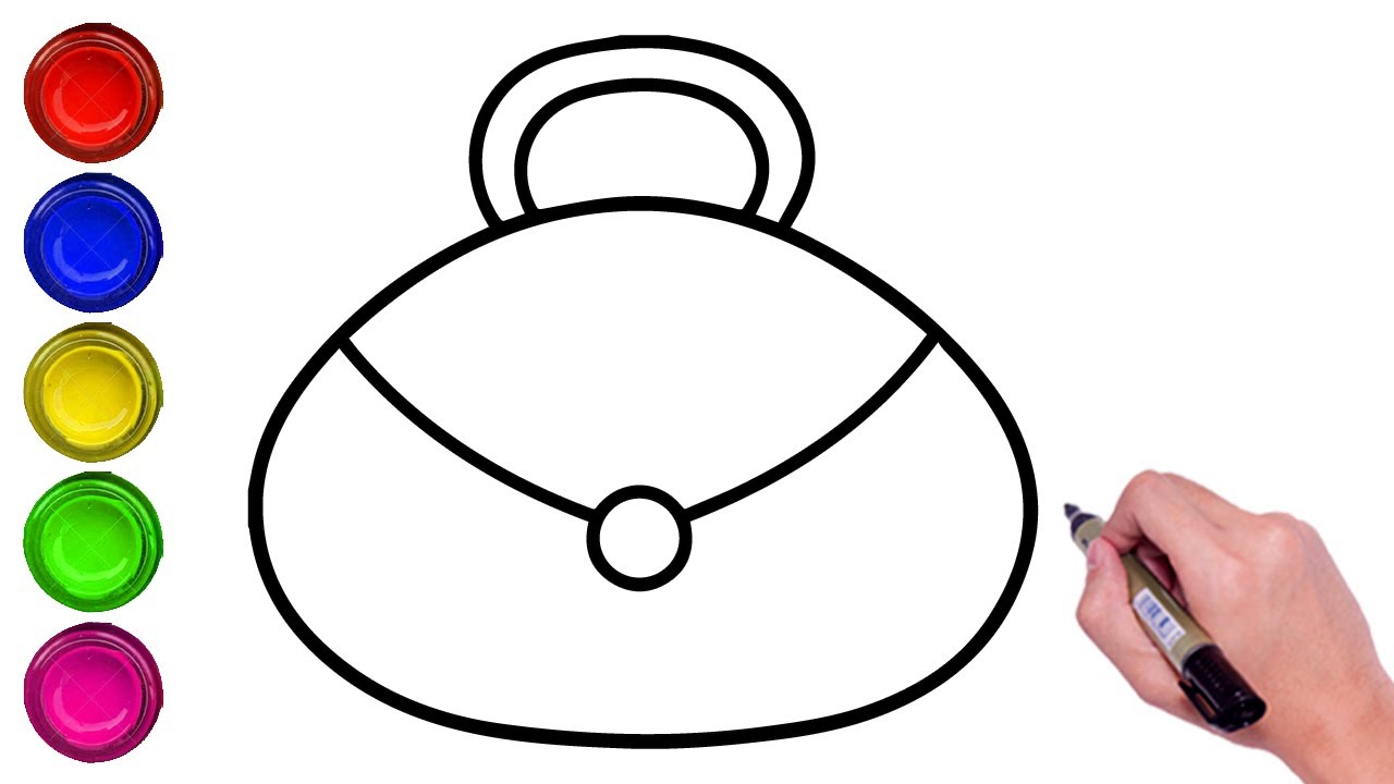 HOW TO DRAW LADIES HANDBAG | LEARN TO DRAW WOMEN'S HANDBAG | LADIES ...