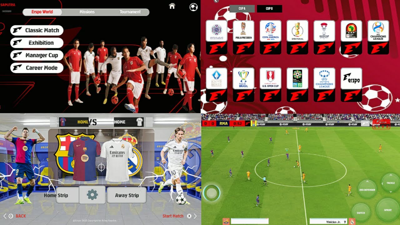 FIFA 16 MOBILE MOD eFOOTBALL 2025 ANDROID OFFLINE ALL TOURNAMENT UPDATE ...