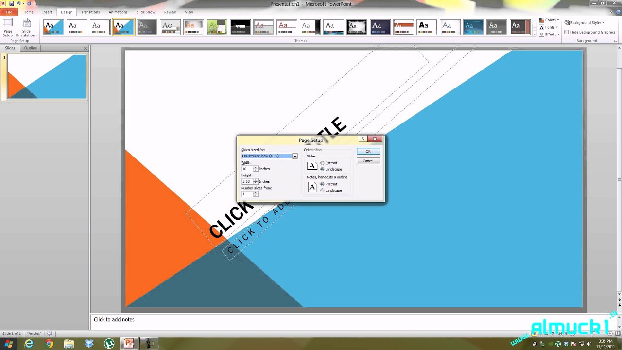 How To Make A Widescreen PowerPoint - YouTube