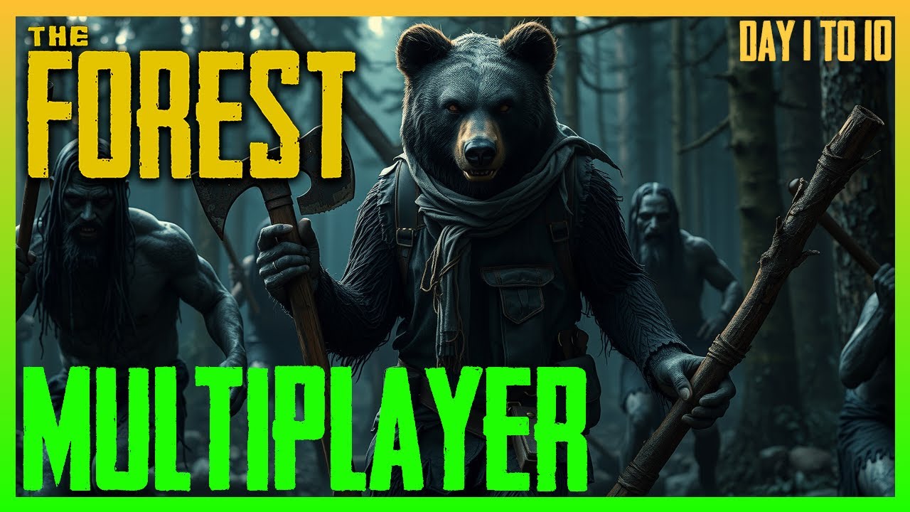 THE FOREST - Multiplayer - we build our first base on the water 🪓 - YouTube