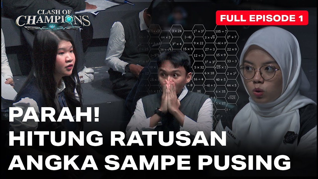 Ruangguru Clash of Champions Episode 1 | PARAH!!! HITUNG RATUSAN ANGKA SAMPE PUSING - YouTube