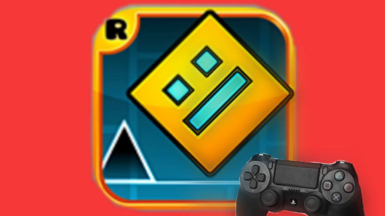 geometry dash só que com controle de ps4 no celular kk - YouTube