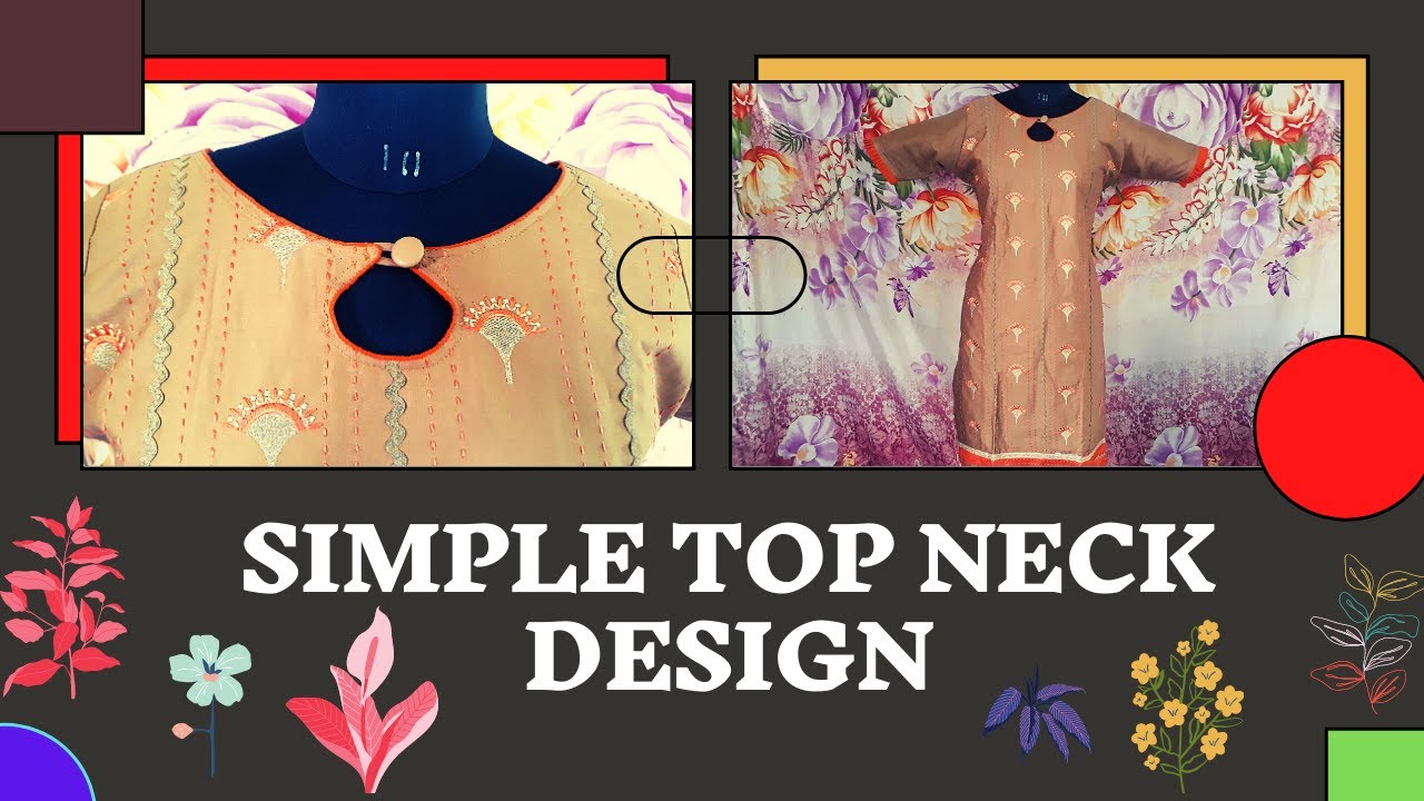 simple top neck design - YouTube