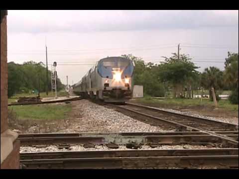 Amtrak P092 (inbound) at Plant City FL 5-17-09 - YouTube