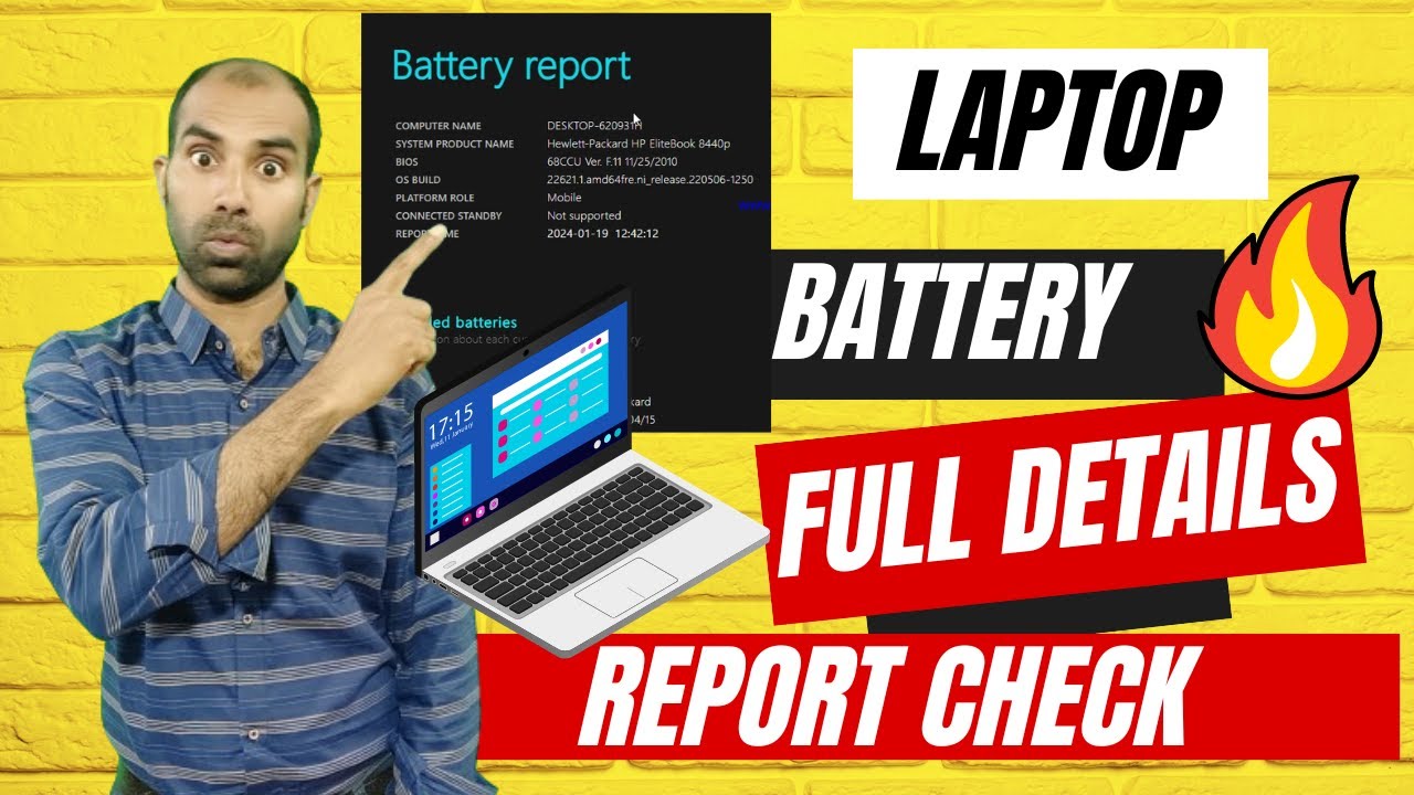 How to check battery health in laptop I ল্যাপটপ ব্যাটারির সমস্ত ডিটেইলস ...