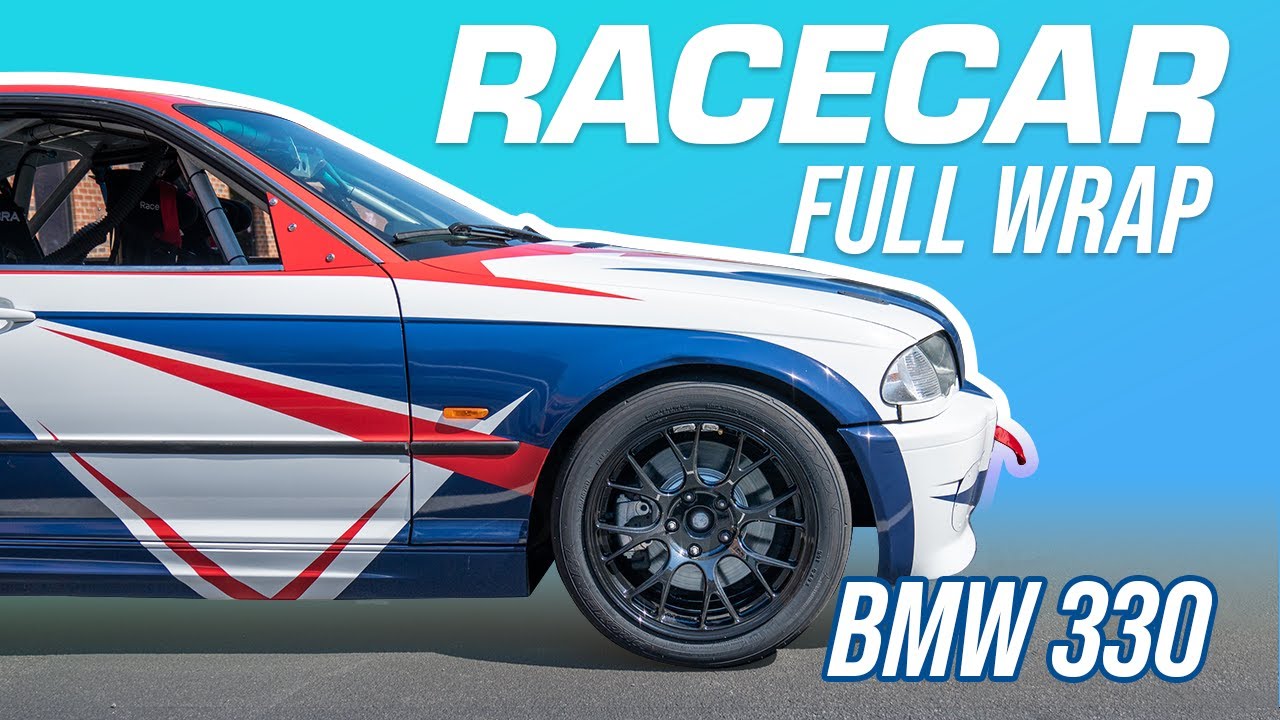 Full Wrap and Custom design for this BMW 330. - YouTube