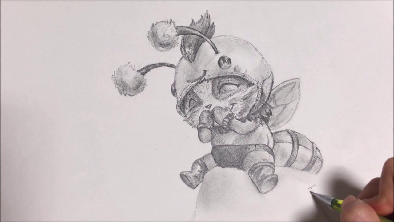 꿀잼티모 그리기/ How to draw Beemo /League of Legend - YouTube