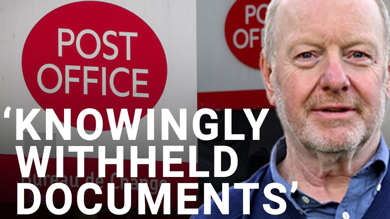 Post Office 'knowingly withheld' defence evidence from sub-postmasters ...
