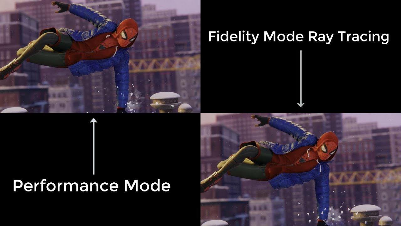 PS5 Miles Morales Fidelity Mode Vs Performance Mode first 7 Minutes ...