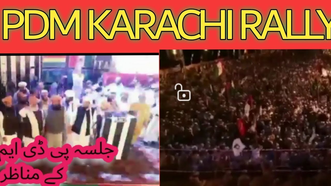 PDM Anti Government Rally in Karachi - YouTube