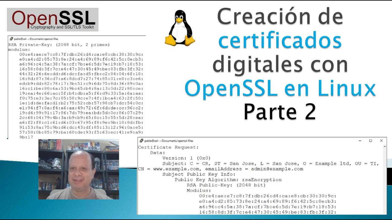 Tutorial 60 HTTPS y TLS | Creación de certificados digitales con OpenSSL en Linux | Parte 2 ...