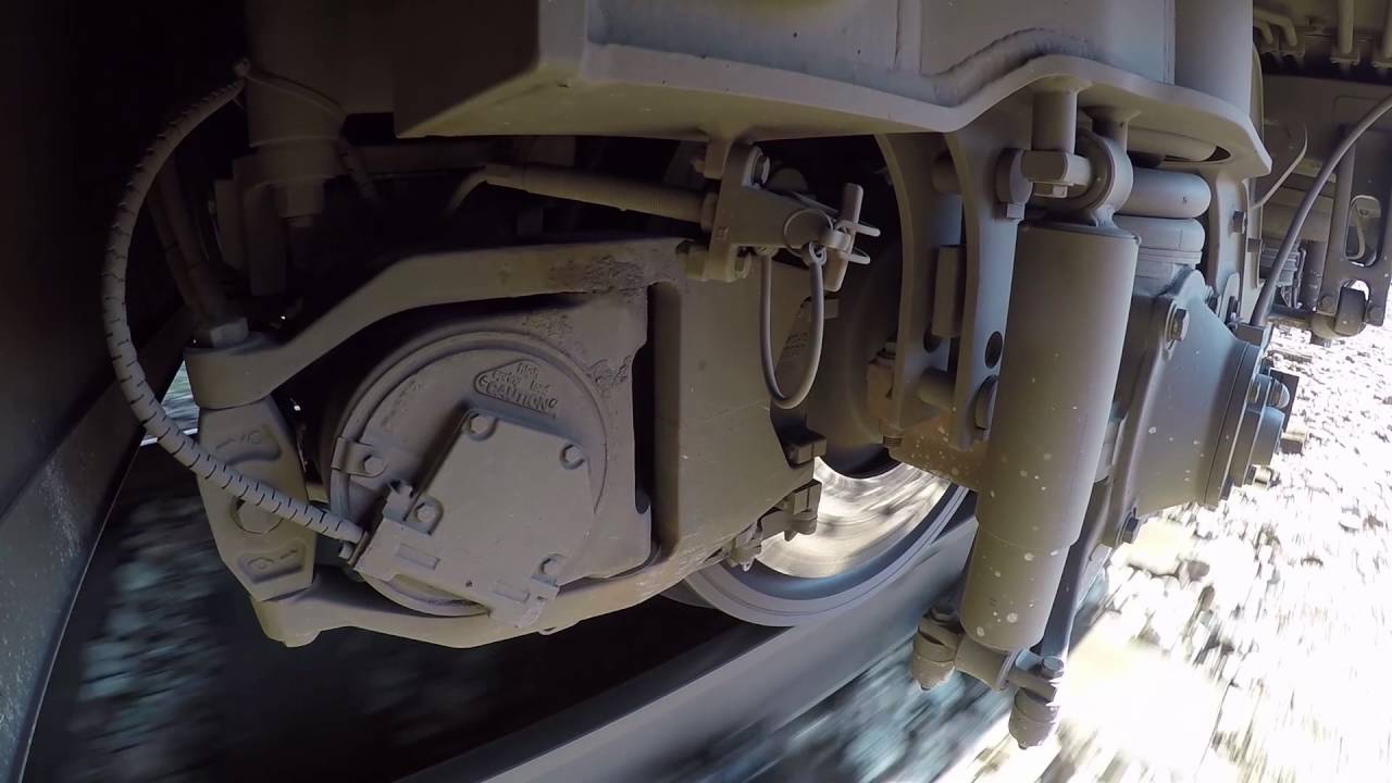 GoPro -Тележка Штадлерского поезда 4 / Stadler EMU train bogie wheelcam ...