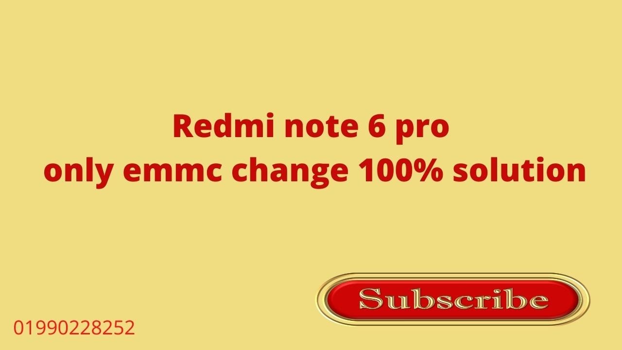 xiami redmi note 6 pro emmc change without cpu ufi box & Hang logo 100% ...
