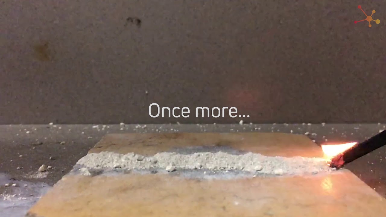 BaO2 + Al / Oxidation of aluminium by barium peroxide - YouTube