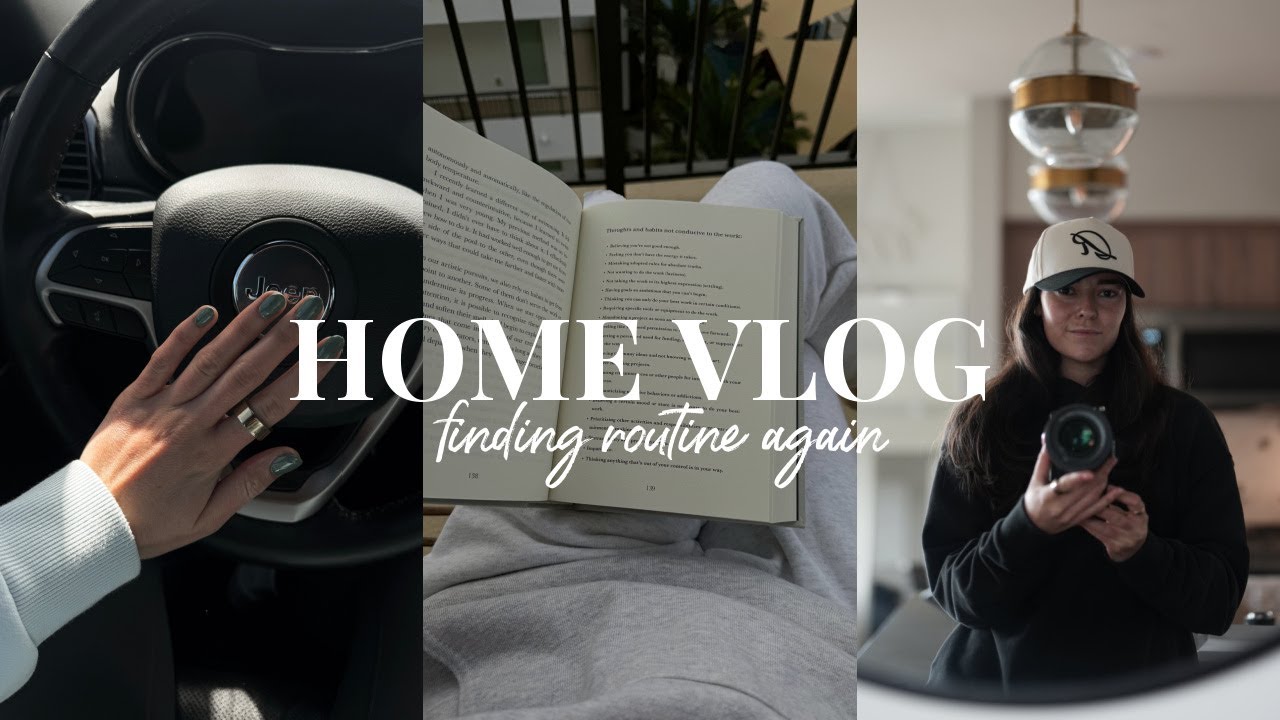 HOME VLOG: finding routine again - YouTube