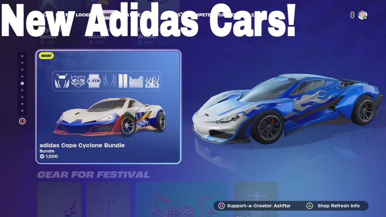 New Adidas Car Bundles In The Fortnite Item Shop! - YouTube