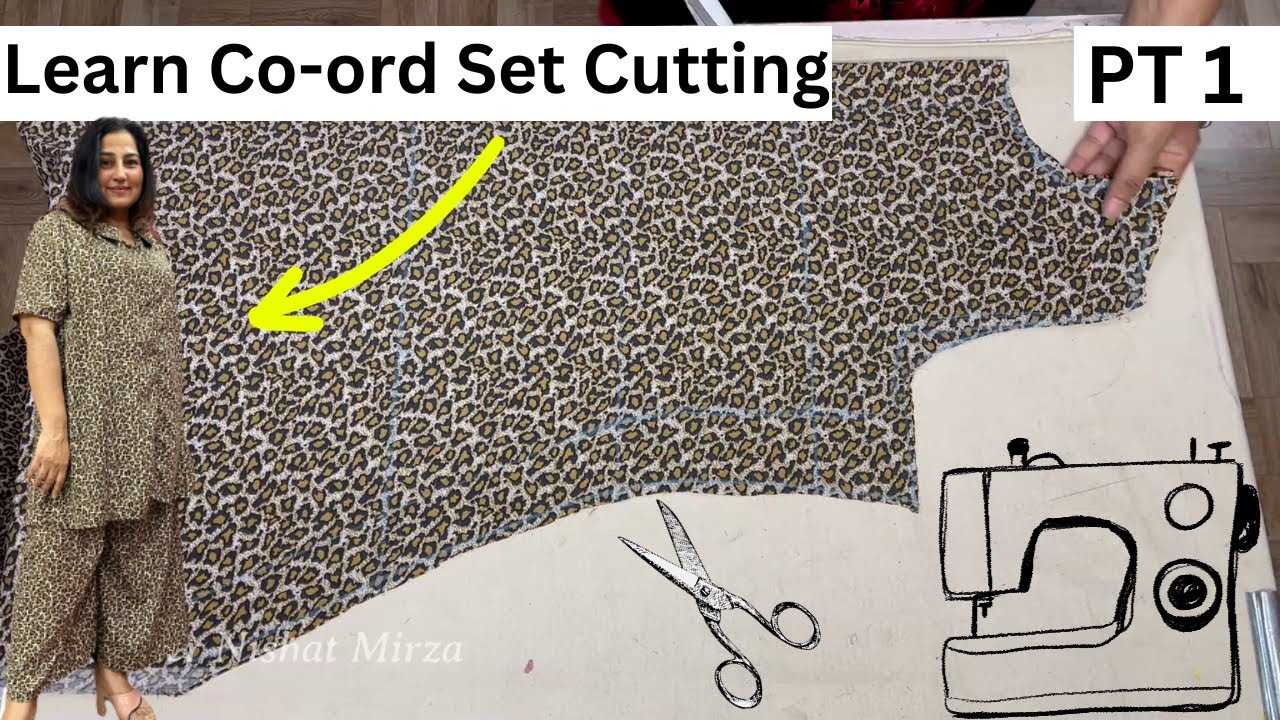 How To Make Co-ord set | Cutting Of Co-ord set Dress | Co-ord set Making Tutorial Pt1 - YouTube