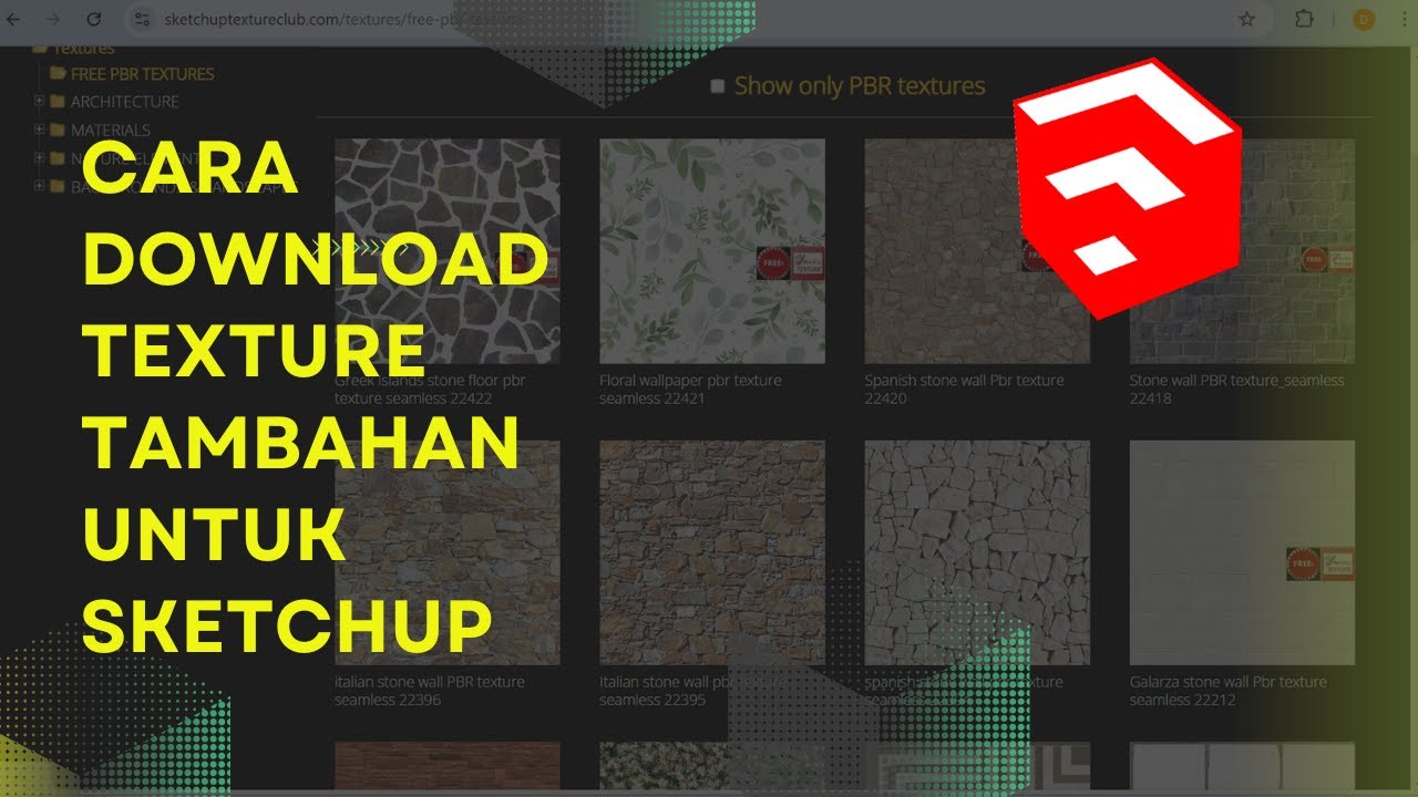 Cara Download Texture Untuk Sketchup - YouTube