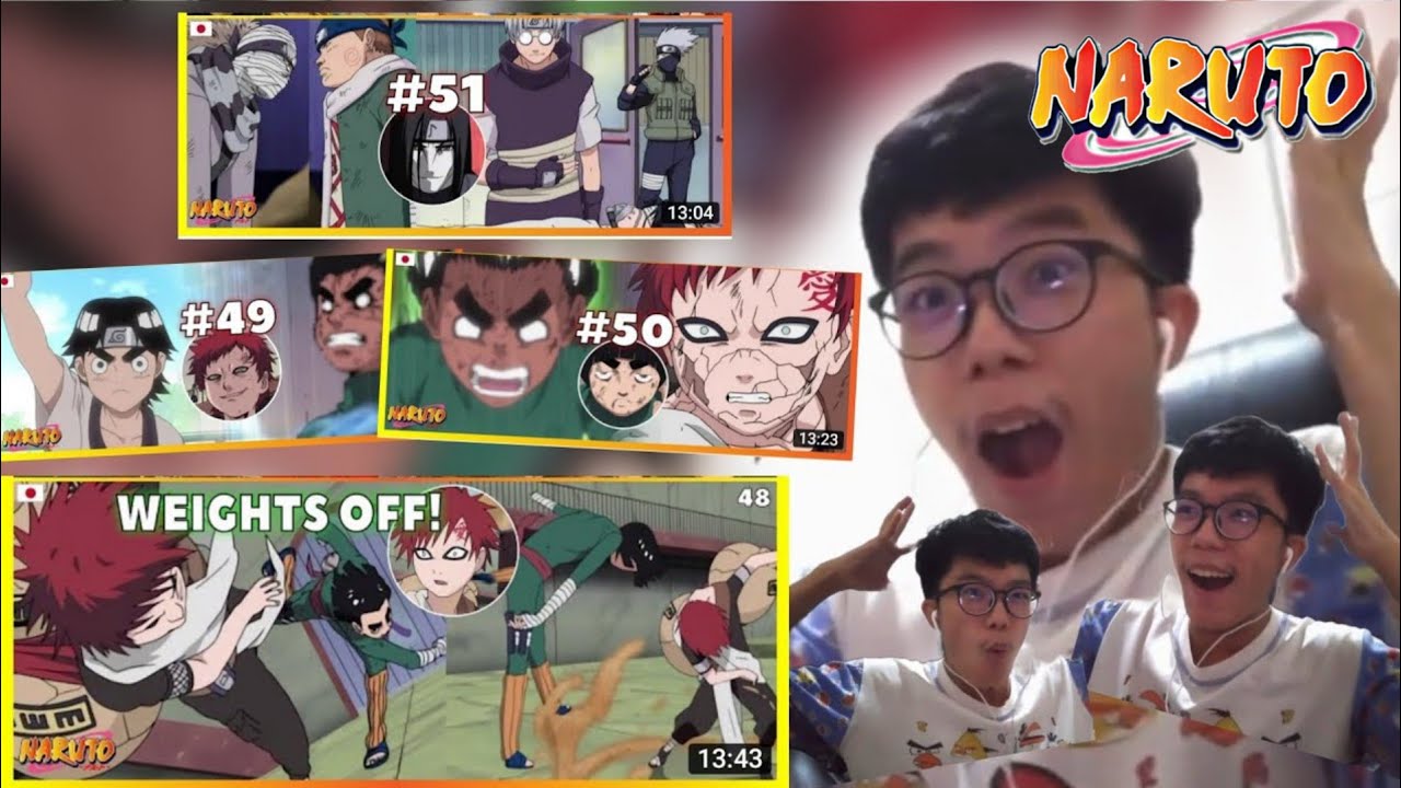 Naruto Episode 48-51 | Gaara vs Rock Lee, Lee's Hidden Strength, 5th ...