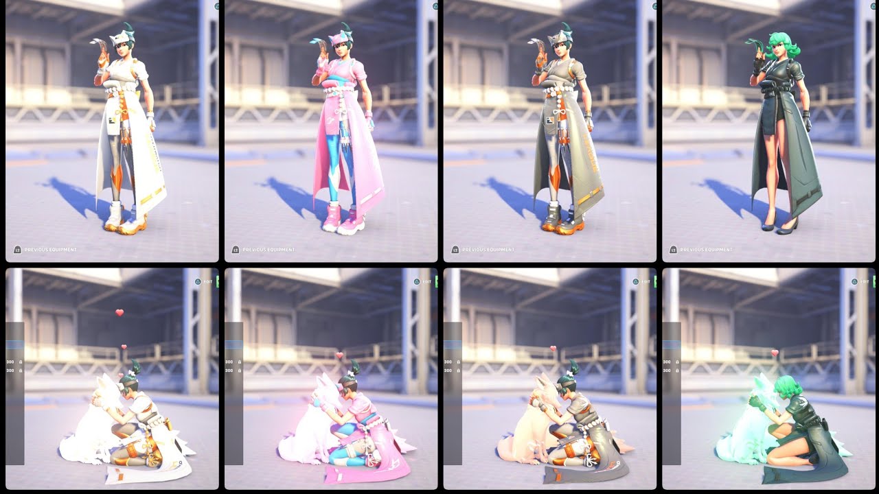 Overwatch 2 | 8 Kiriko Skins & Its Fox Color 🌸 - YouTube