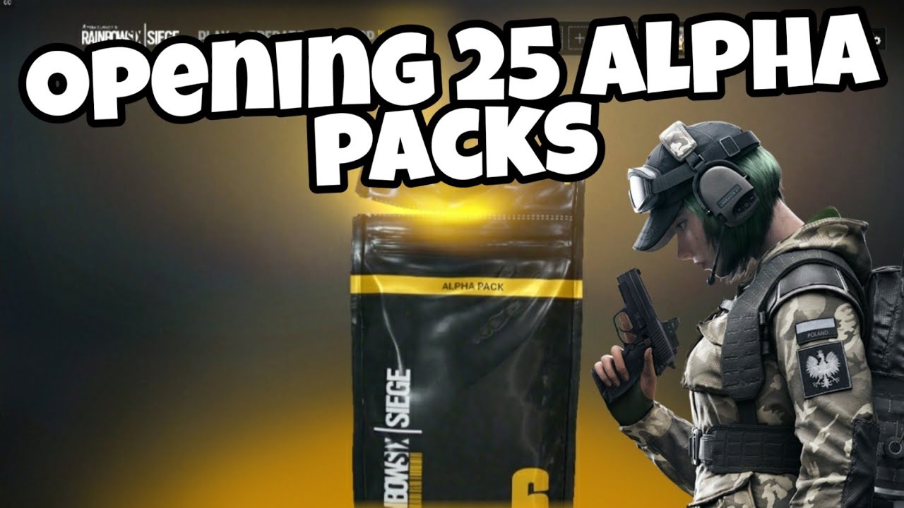 Rainbow Six Siege 25 alpha pack opening - YouTube