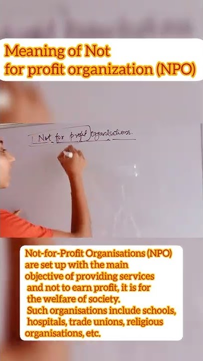 What is Not for Profit Organisation (NPO)? PART-1 || class 12 #shorts #accountshorts - YouTube