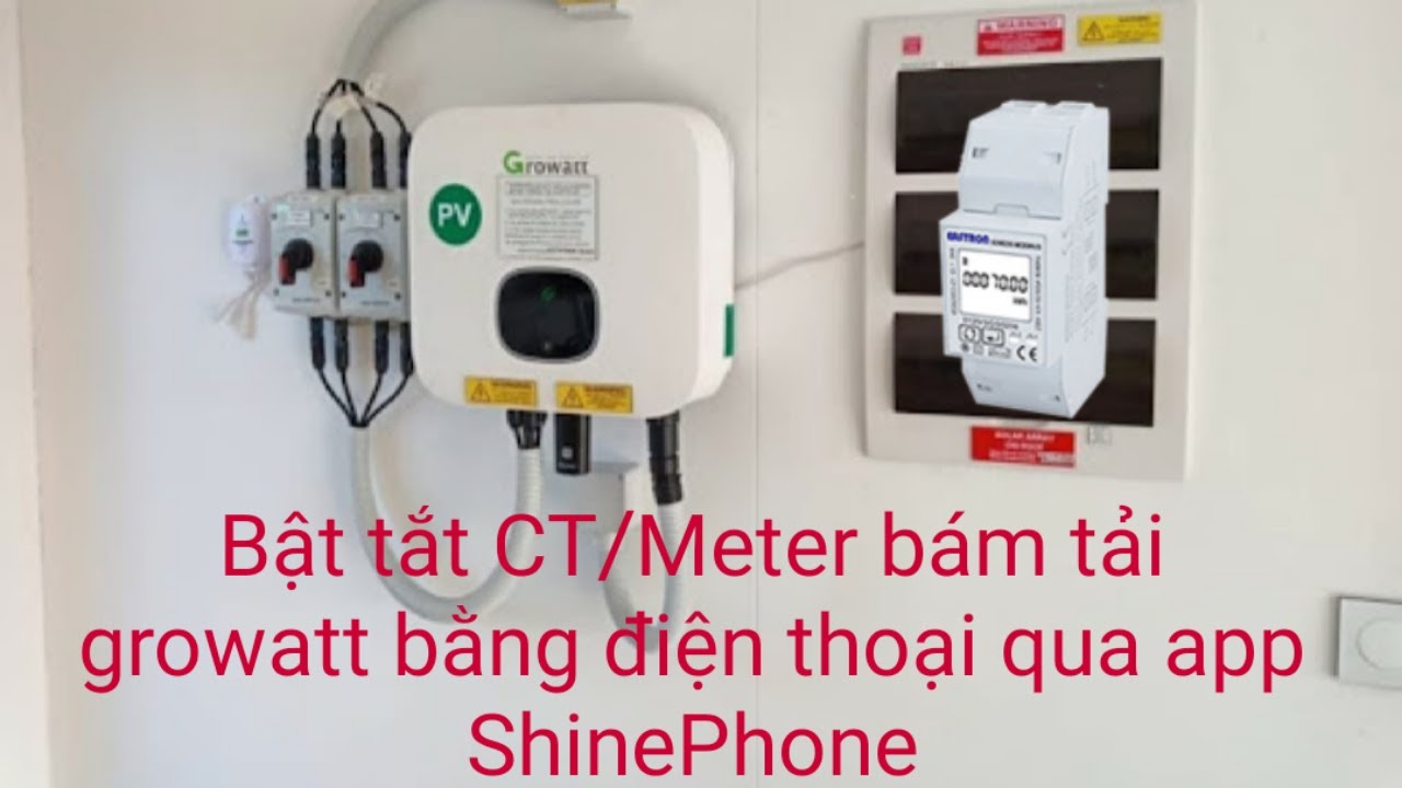 Cách cài đặt Meter và CT bám tải trên app ShinePhone - YouTube