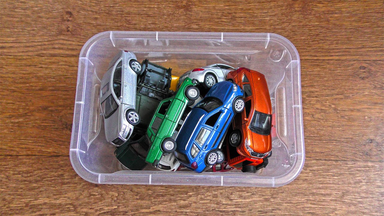 Box Filled with Various Types of Cars - YouTube