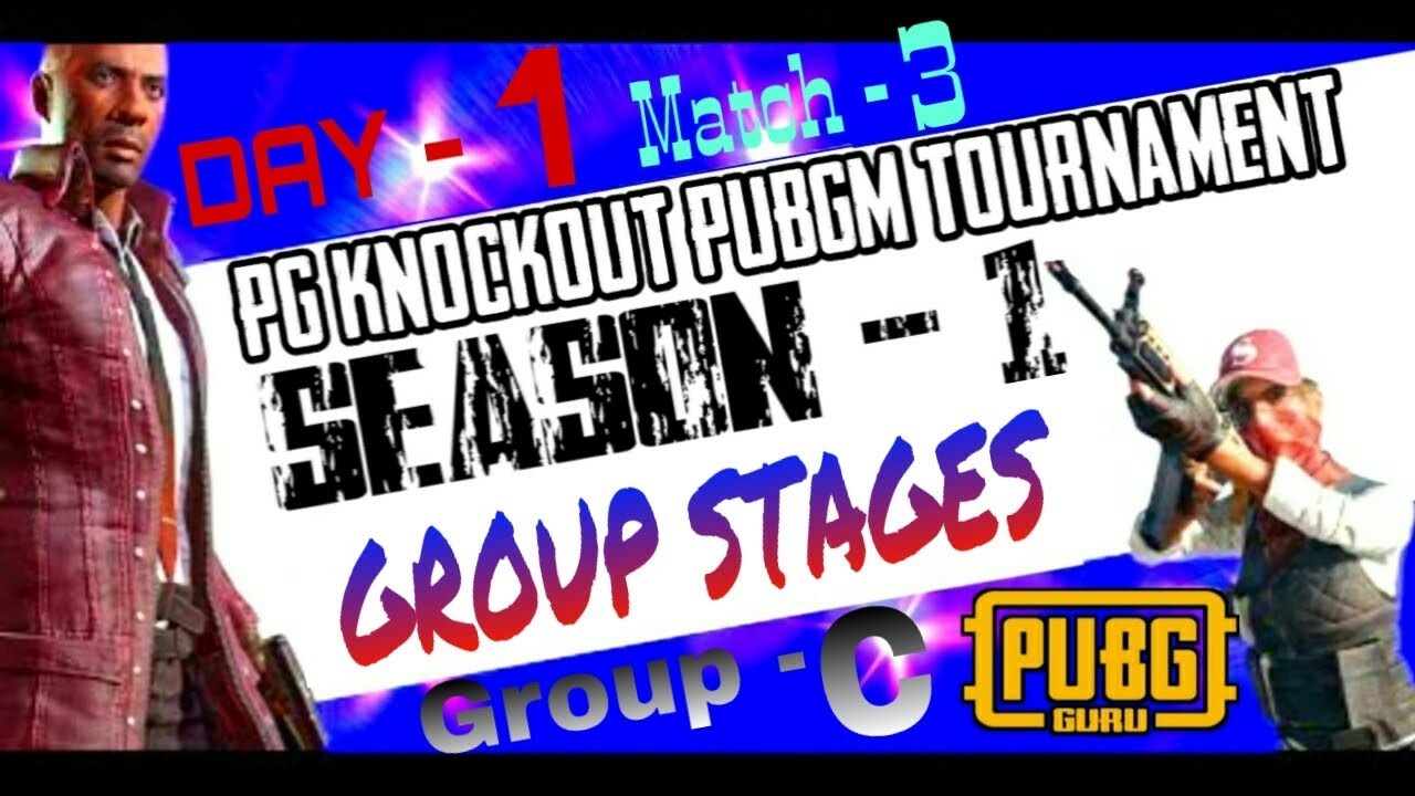 PG KNOCKOUT PUBGM TOURNAMENT | DAY - 1 | GROUP STAGES | GROUP - C - YouTube