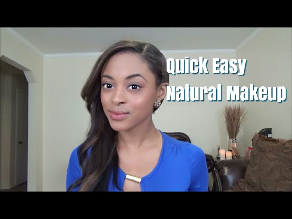 QUICK EASY NATURAL MAKEUP TUTORIAL - YouTube