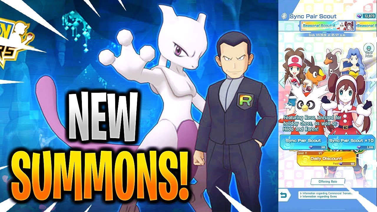 EPIC *NEW* SYNC PAIR SCOUT SUMMONS! - Pokemon Masters - YouTube