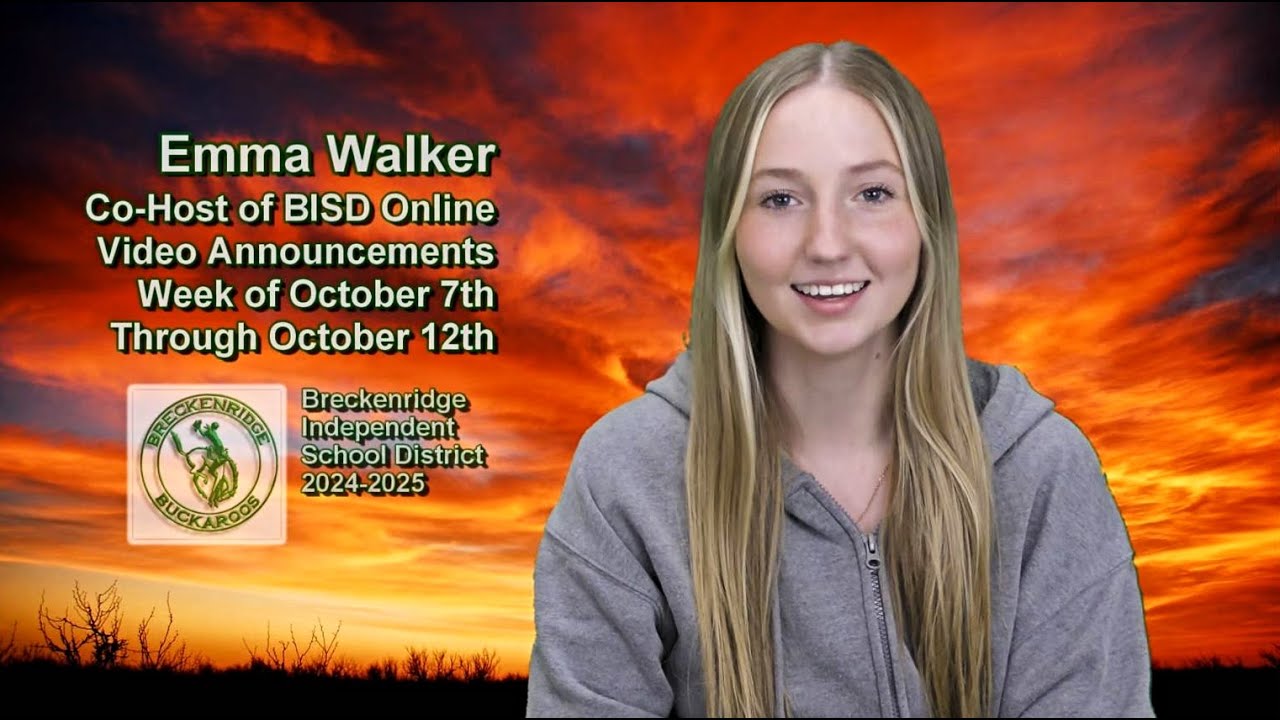 BISD Online Video Announcements Emma Walker 100724 - YouTube