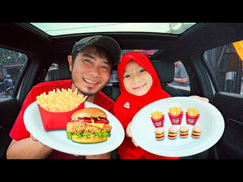 AQILA TANTANGAN MAKANAN ASLI VS JELLY