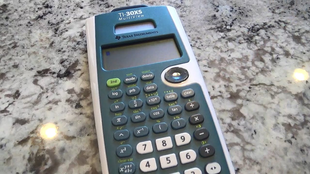 TEXAS INSTRUMENTS TI 30XS MULTIVIEW SCIENTIFIC CALCULATOR CUSTOMER ...