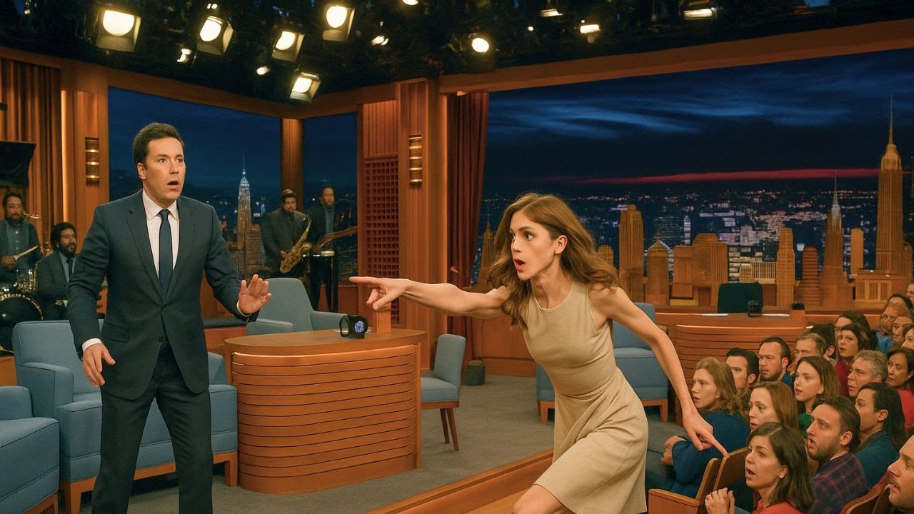 Jimmy Fallon FROZEN When Natalia Dyer Suddenly Rushes Into Audience ...