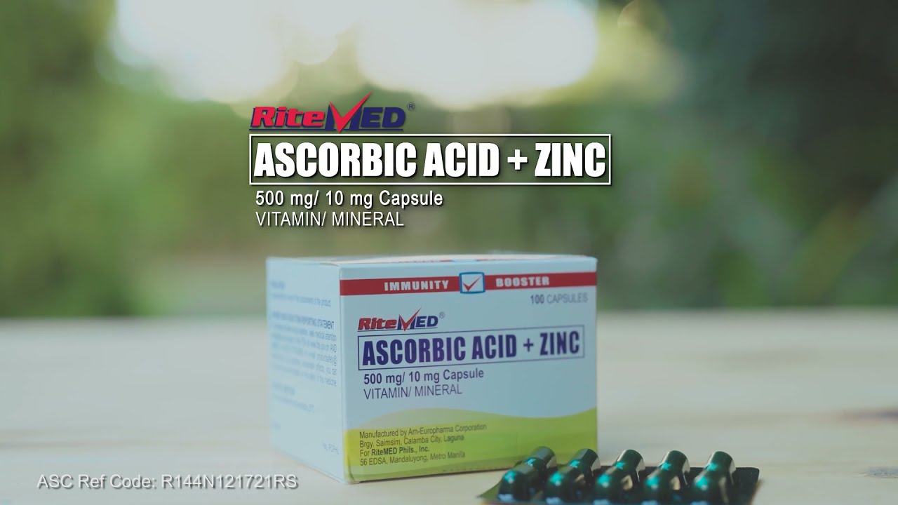 RiteMED Vitamin C + Zinc Ad - YouTube