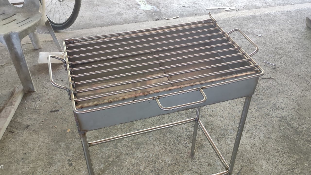 Make A BBQ Griller Stainless - YouTube
