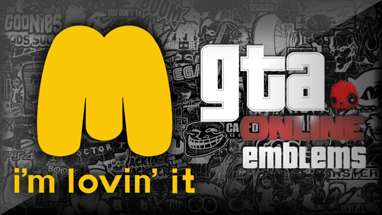 GTA V - I'm Lovin' It - Custom Crew Emblem Tutorial ( Grand Theft Auto ...