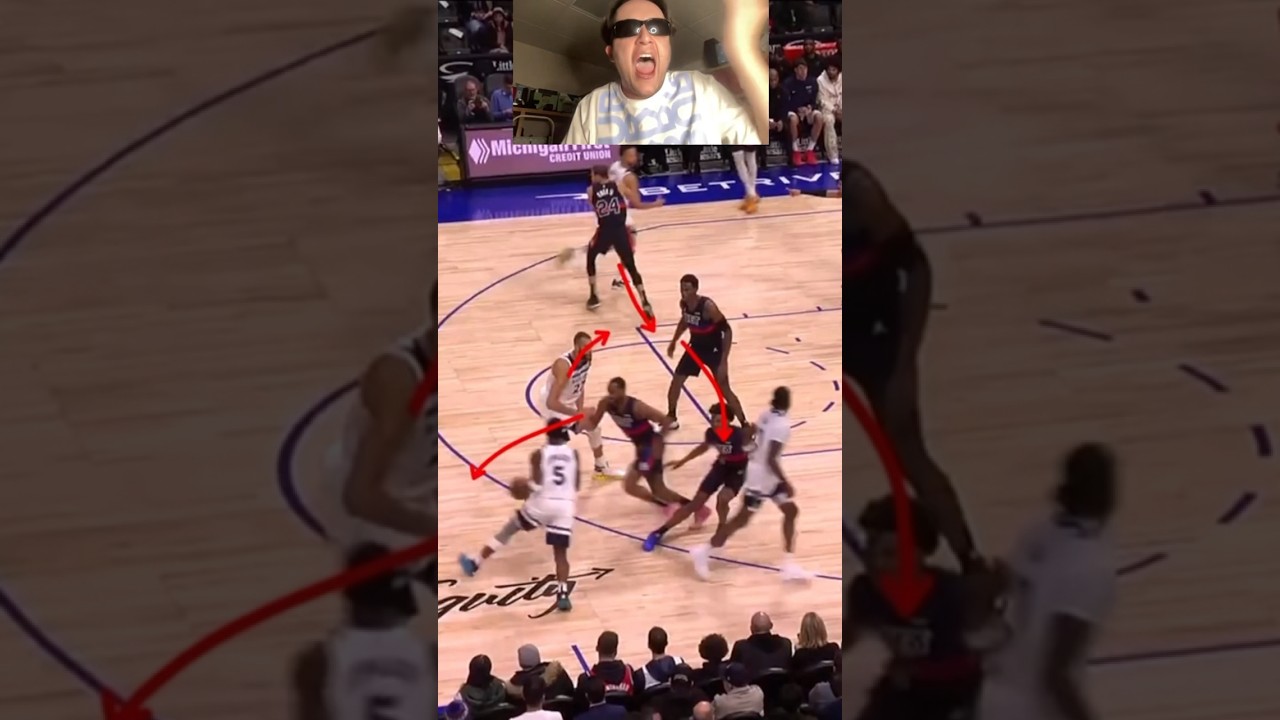 Anthony Edwards posterizing the Pistons - YouTube