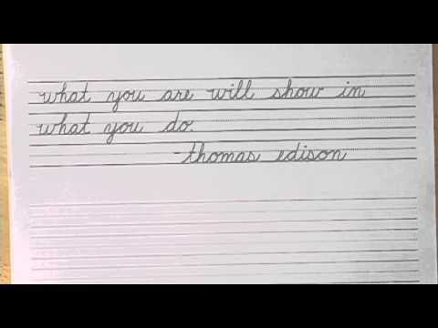 How To Write in Cursive // Lesson 24 // A complete Course // FREE ...