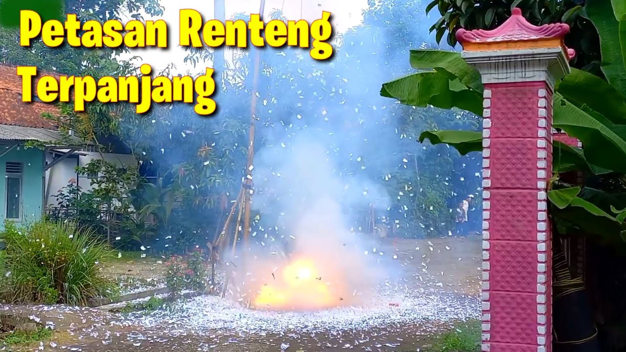 Mantap!! Petasan Renteng Terpanjang Menyambut Hari Raya Idul Fitri 1444 ...