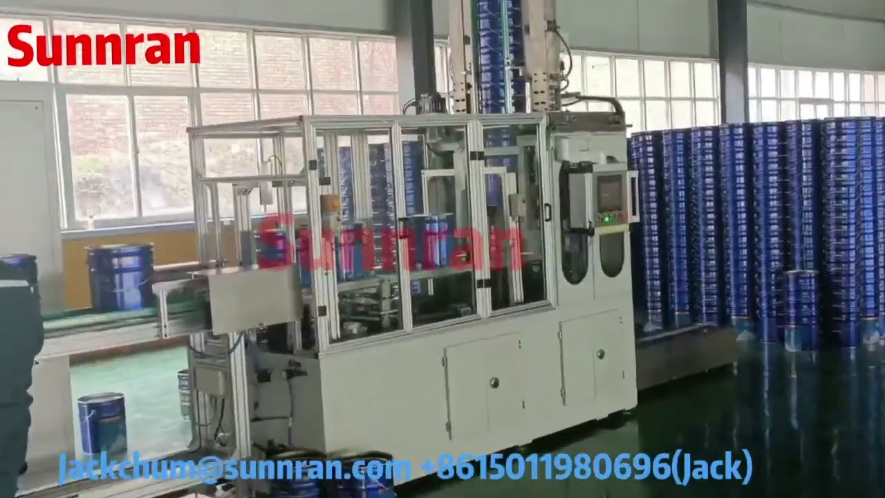 Pail Stacking Machine Pail Stacker For Bucket Making Line - YouTube