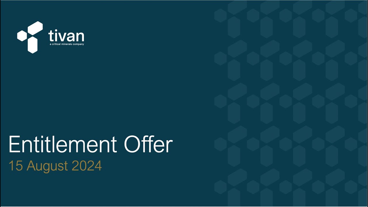 Entitlement Offer 15 August 2024 - YouTube