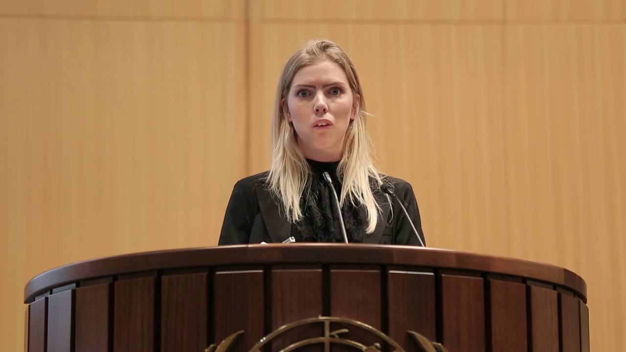 Erica van Schaik speaking at UNIDO Investment Forum in Addis Ababa ...
