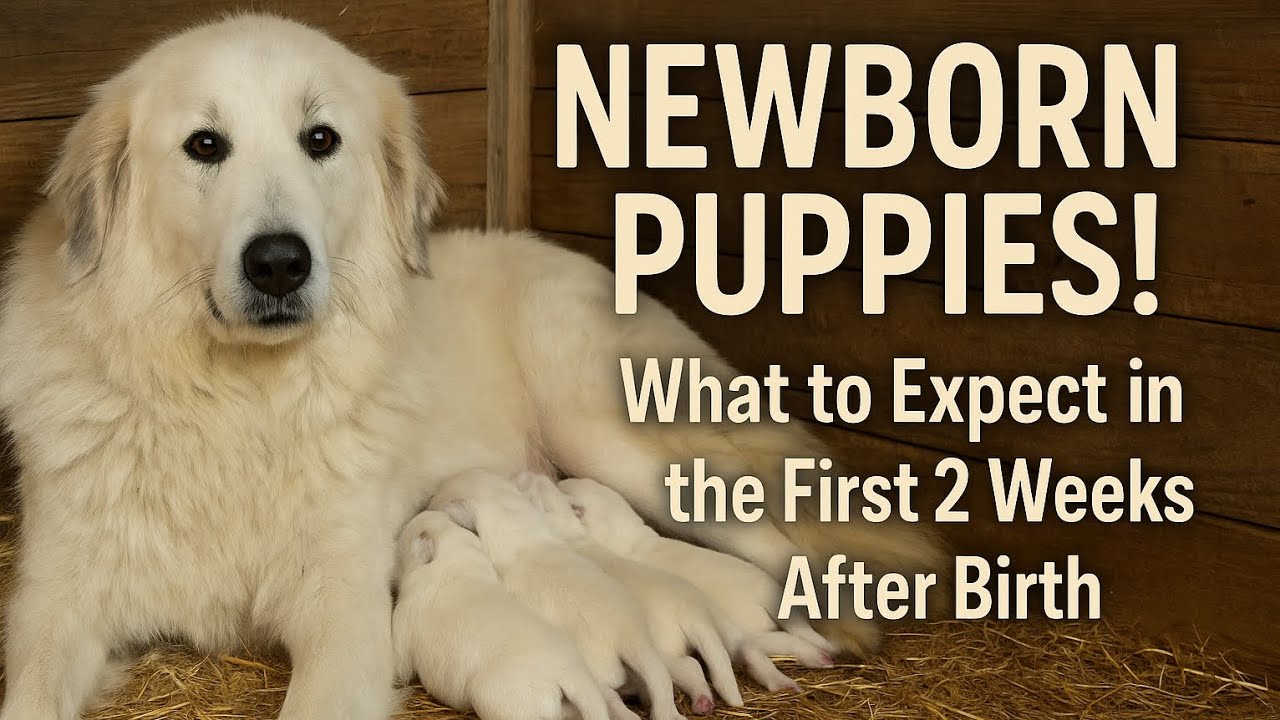 Newborn Puppies! What to Expect in the First 2 Weeks After Birth - YouTube